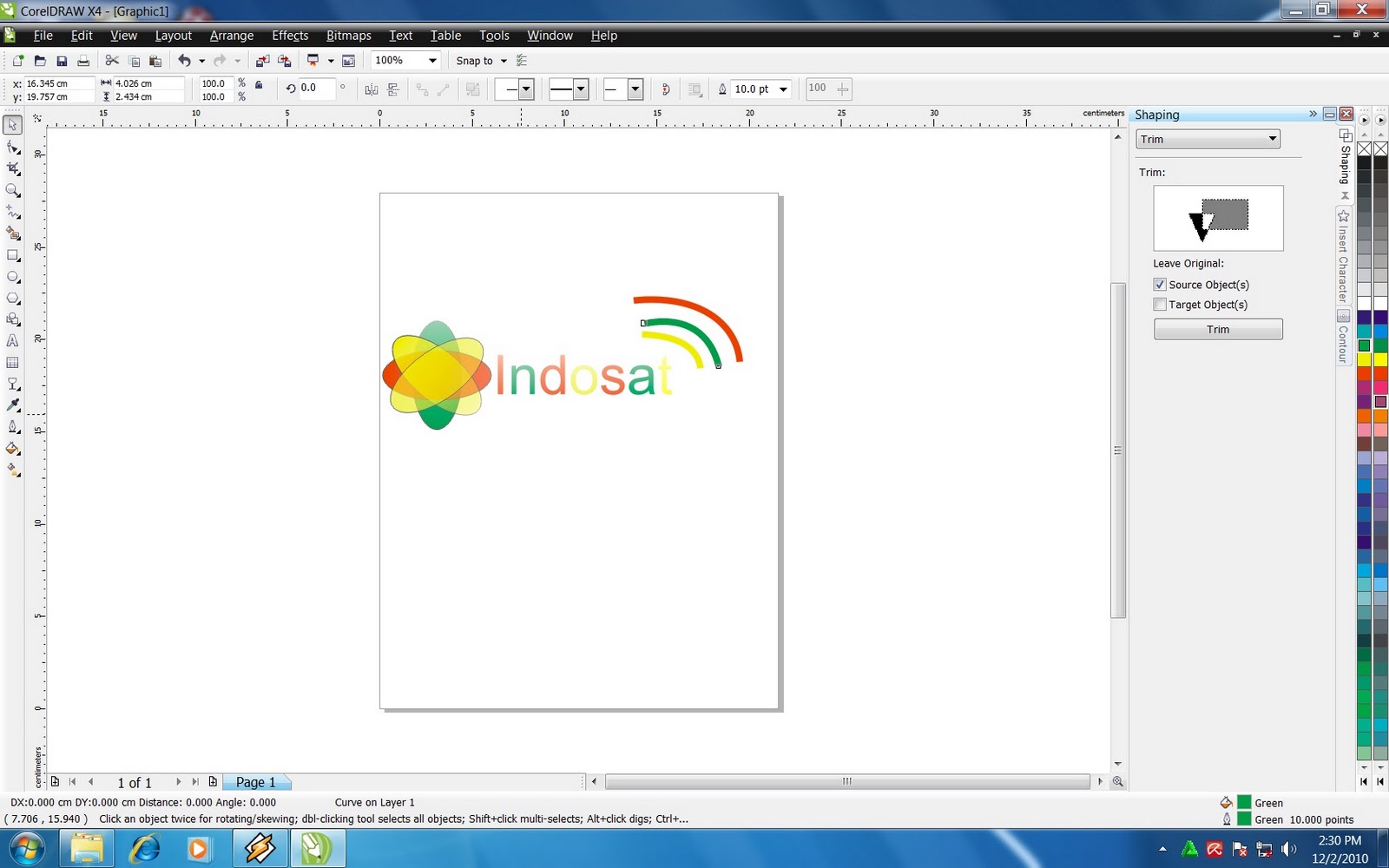 MEMBUAT LOGO INDOSAT DENGAN CORELDRAW ~ GUDANGNYA ANAK KREATIF