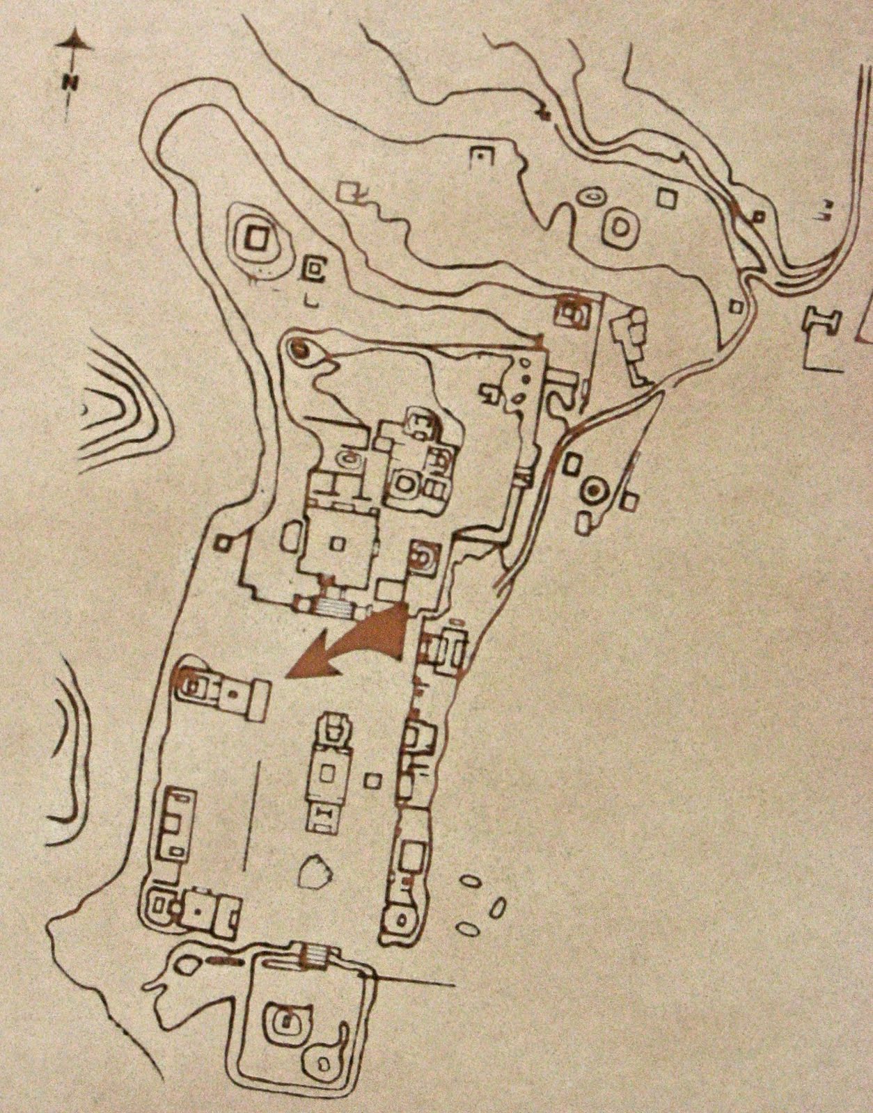 Monte Alban Map