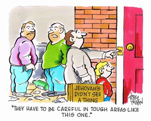Roy Nixon's cartoon blog: Jehovah's Witnesses
