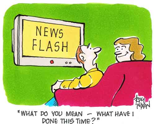 Roy Nixon's cartoon blog: News Flash