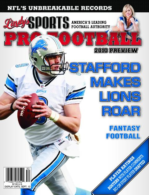 Number 9: Stafford on several preseason magazine covers