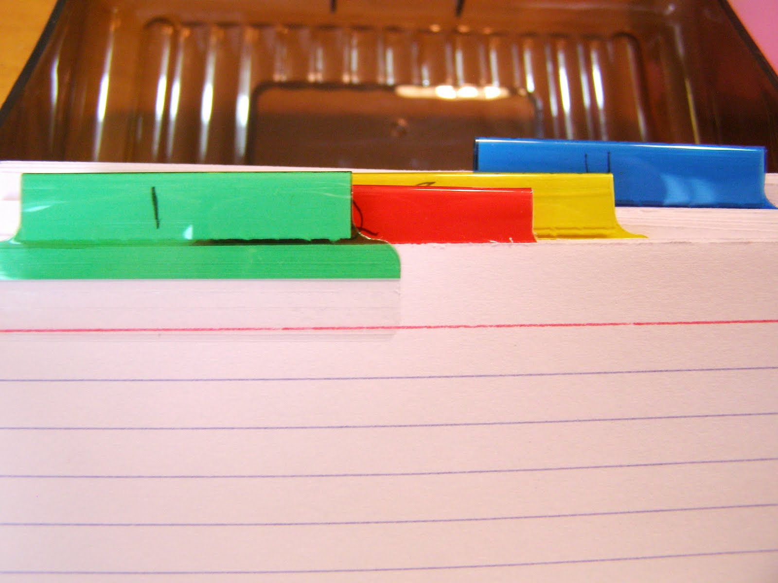 Busy Lizzy's: Organize with Index Cards