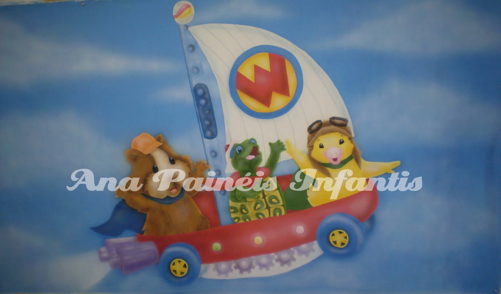 Ana Painéis Para Festas Infantis: Painel Infantil Super Fofos - Wonder Pets