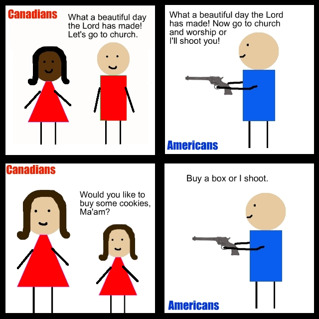 Flannel and Glitter: The Differences Between Canadians and Americans