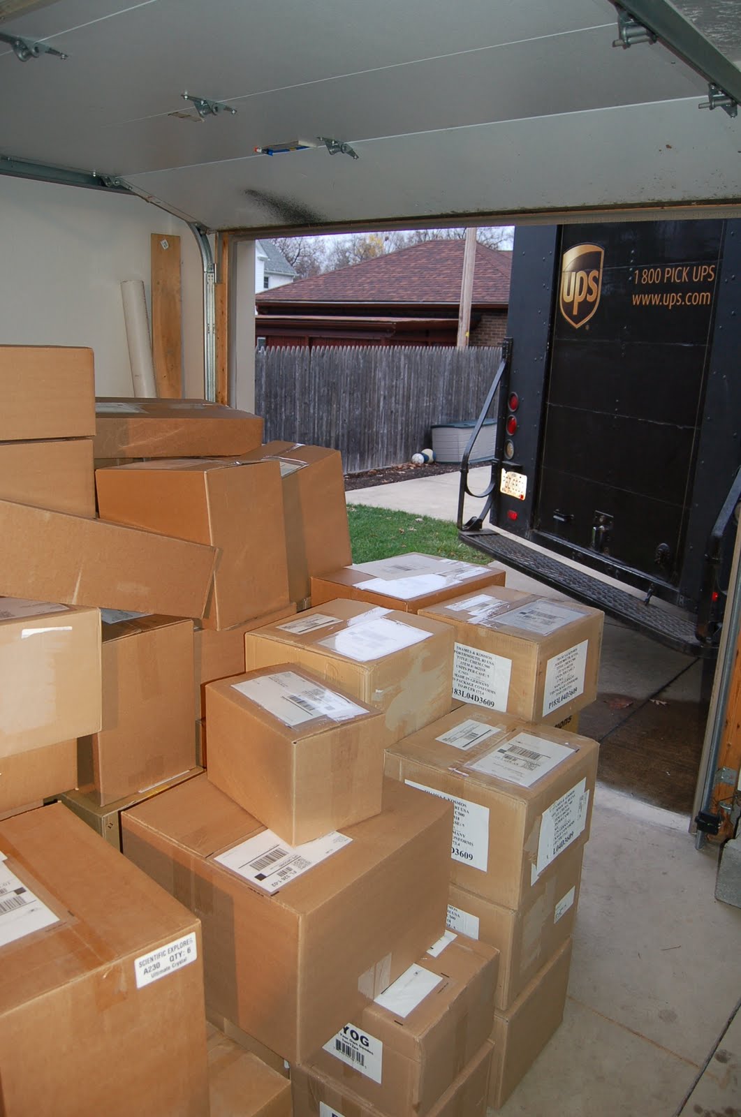 DUFF STUFF: Big pile of boxes