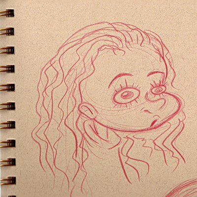 The Art Of Grue: Leftovers Sketches and Girly Figure Drawings