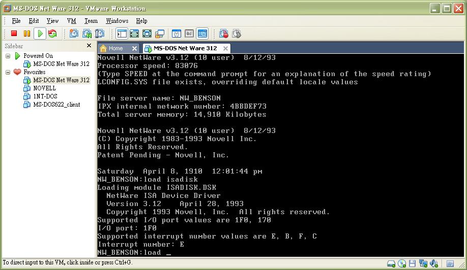LINK Install Netware 6.5 Vmware