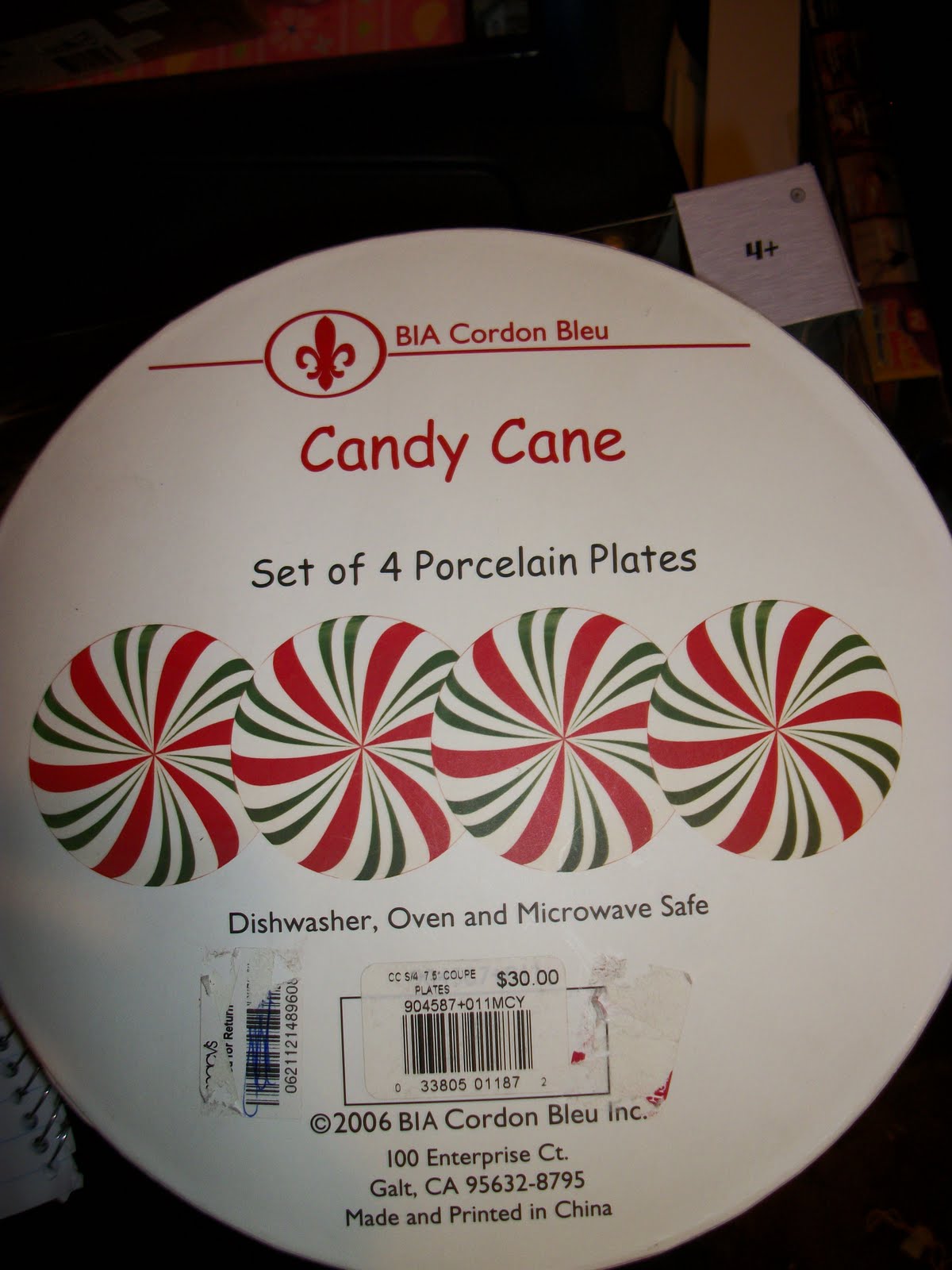 Kimsclearancecloset: New Candy Cane plates