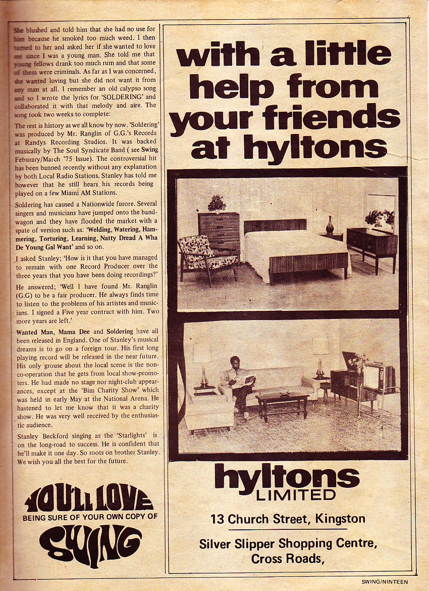 DDS BLOG: From The Archives: Swing Magazine July August 1975 Part 2!