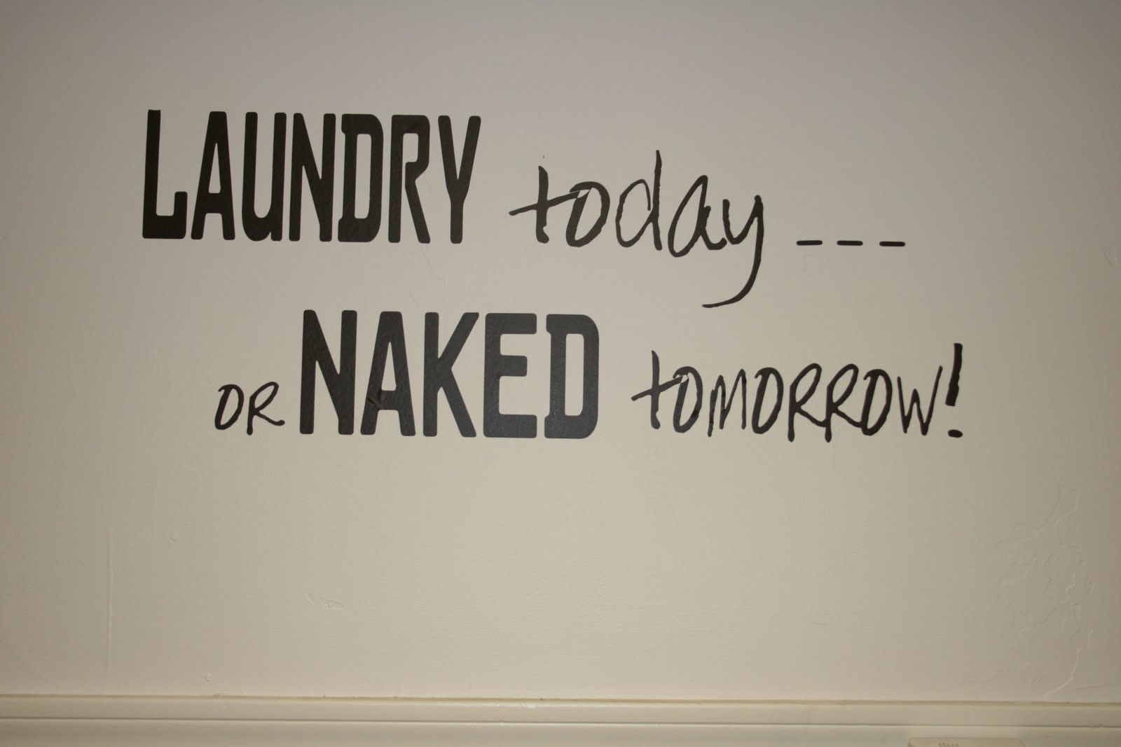 CS Designs: Laundry Room Quote