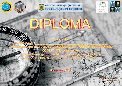 graphics: model Diploma Geomondis participare