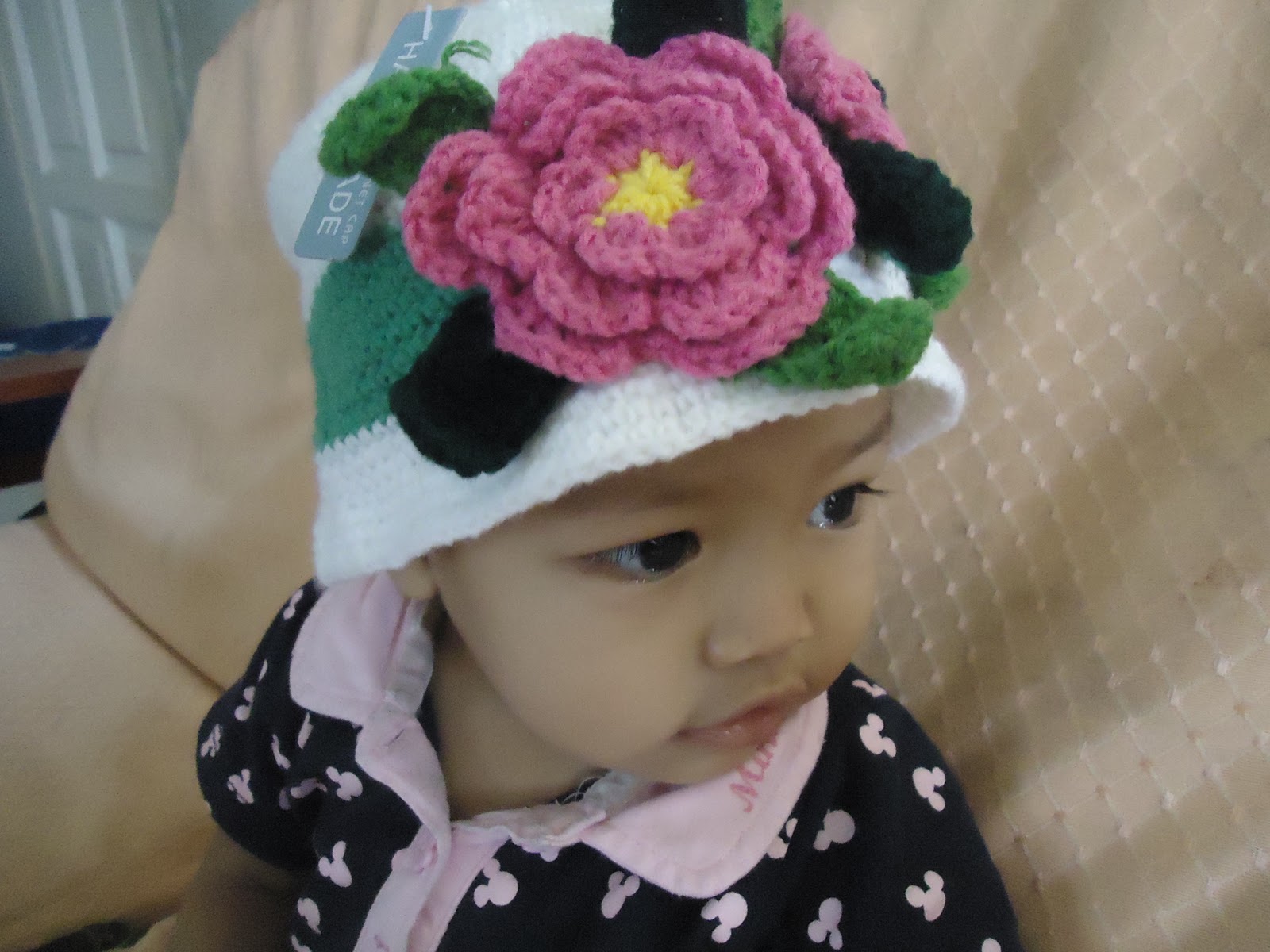 TOPI BABY KAIT- KAIT IDAMAN HATI COLLECTION: TOPI KAIT/CROCHET HAT
