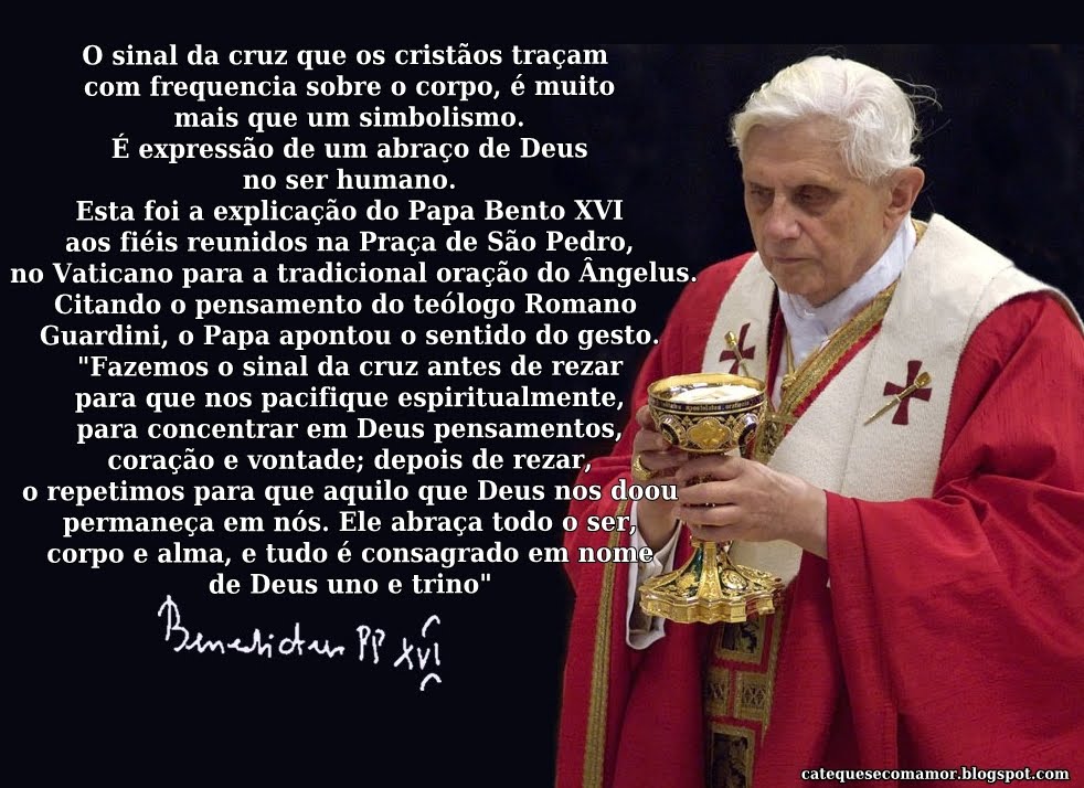 Catequese com Amor: A Cruz é o sinal do Cristão