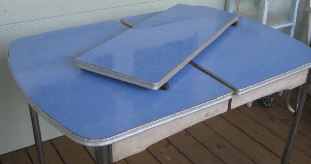 First A Dream: Vintage Blue Formica Table