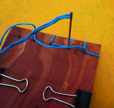 Aya's Art Adventure: Stab stitching tutorial