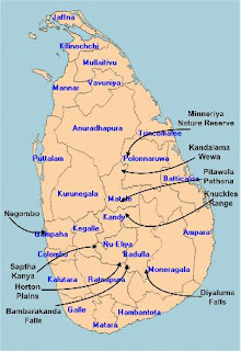 Kirigalpoththa: Sri Lankan Map