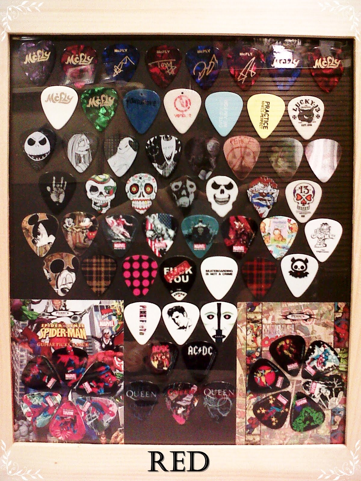 R.E.D: My personal guitar picks collection =)