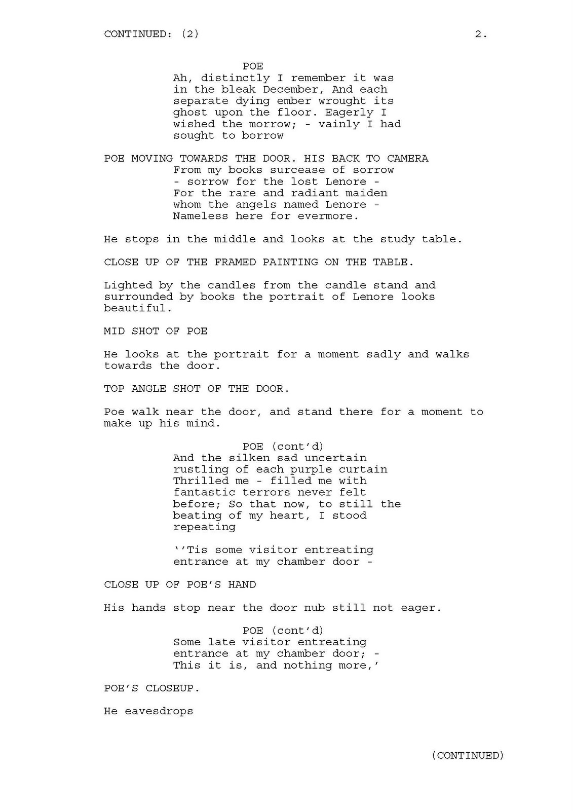 TAMASHA Motion Pictures: The Raven: Based on Edgar Allan Poe’s poem ...