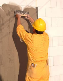 obras civiles: Estuco