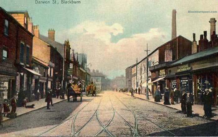 BLACKBURN PAST: Darwen Street from the Railway Bridge End - c1910