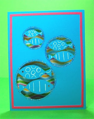 Capadia Designs: Fish Bubbles Card