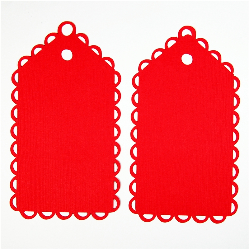 Capadia Designs: Lace Edge Scalloped Tags