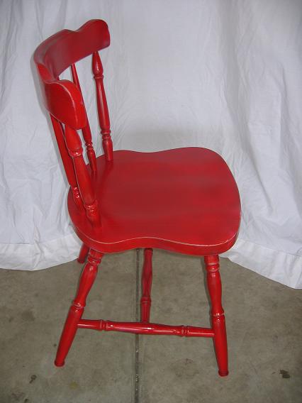Lila's Pockets: Vintage Red Chair