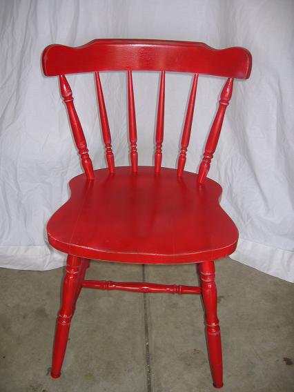 Lila's Pockets: Vintage Red Chair