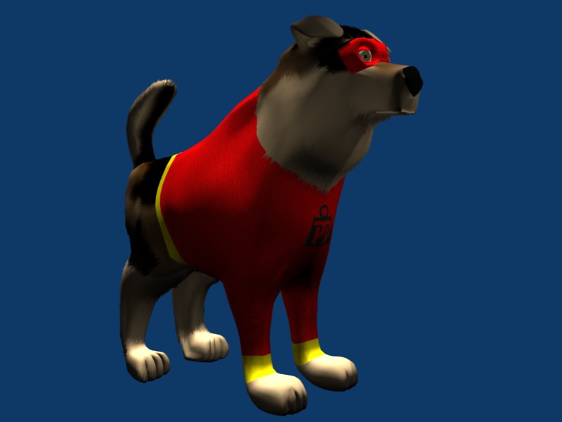 Xam and Power Dog: Early Power Dog Render!