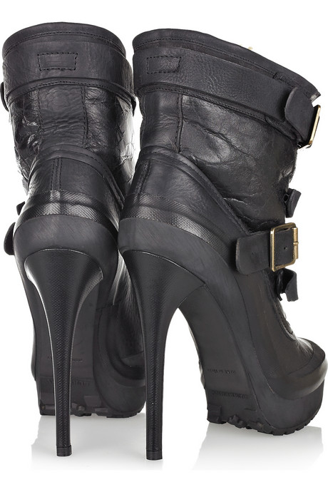 Toye Adedipe: Burberry Leather and Shearling Cadet Boots