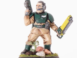 A World In Miniature: 2 - Imperial Guard Cadian Shock Troops w/ Veteran ...