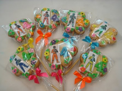 Yochana's Cake Delight! : Power Ranger Cookies