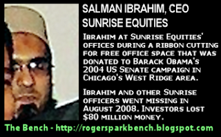 CHICAGO NEWS BENCH: EXCLUSIVE PHOTO: SALMAN IBRAHIM, SUNRISE EQUITIES CEO