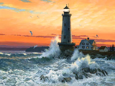 where the poppies grow: Lighthouse under attack