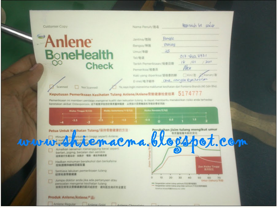 Anlene BoneHealth check | ♥Cintai Aku Seadanya♥
