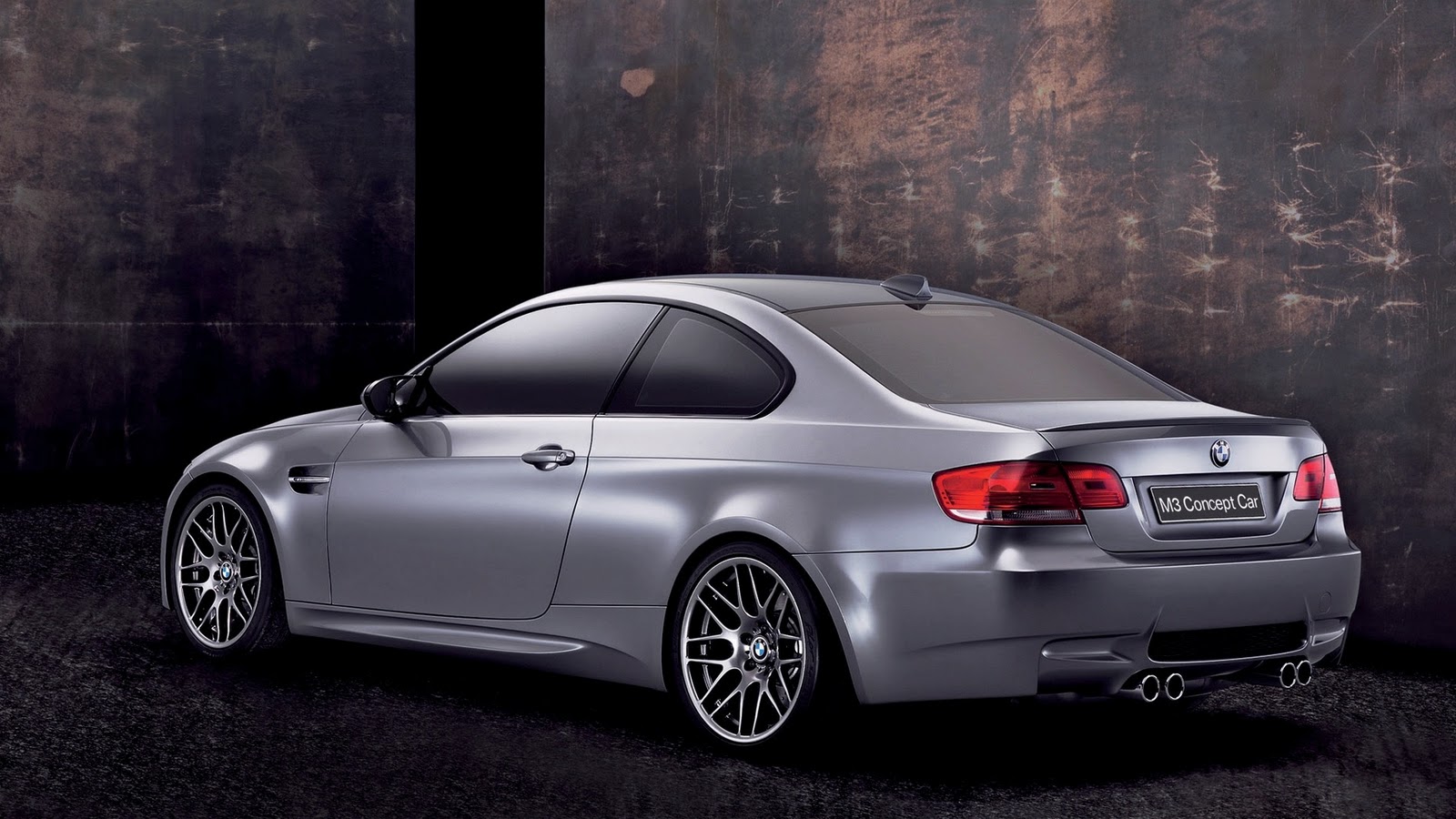 BMW grey series 3 backside view Wallpaper HQ ~ The Wallpaper Database