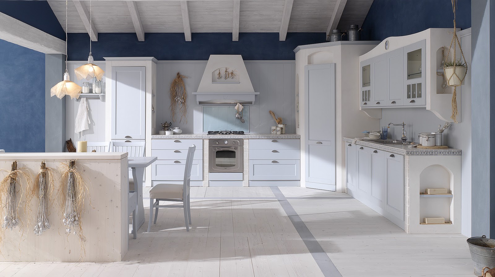 decora y disena: 5 Diseños de Cocinas Color Azul