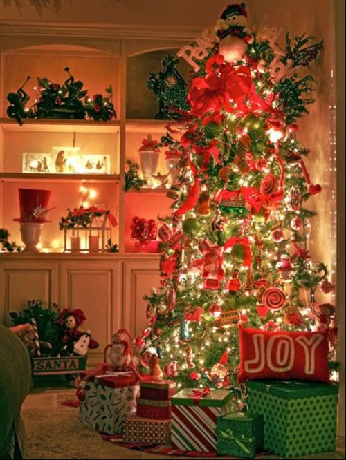 decora y disena: 10 ESTUPENDAS IDEAS DE DECORACIÓN DE ARBOLES DE NAVIDAD