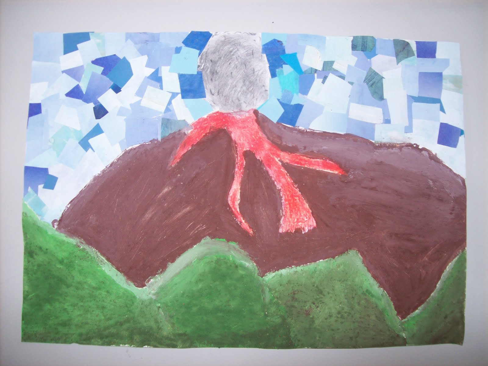 Year 6 Yeoward: Volcano Art