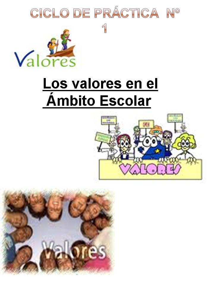 Valores en el Ambito Escolar: TEMA 1: Los Valores en el Ámbito Escolar