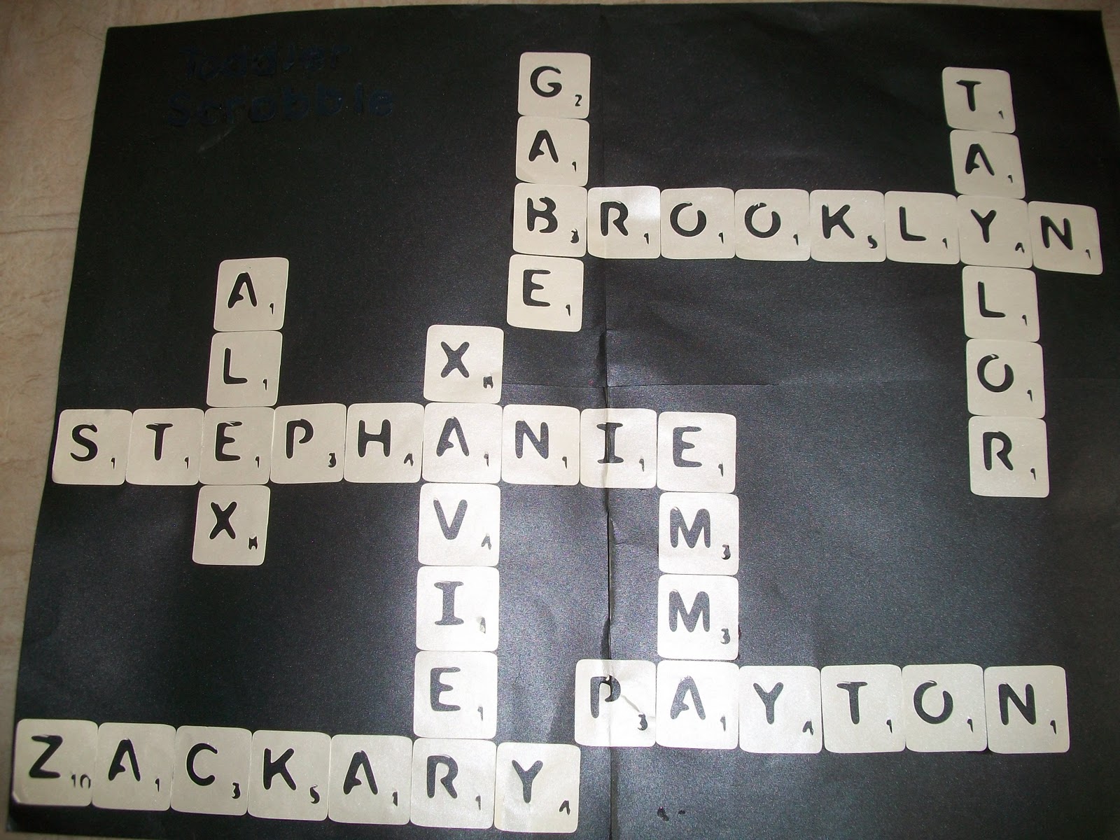 My Creative Cricut Classroom: Class name display -Scrabble Board style