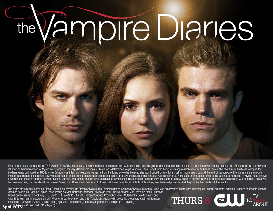 Primo poster CW per la seconda stagione di The Vampire Diaries! | Lost ...