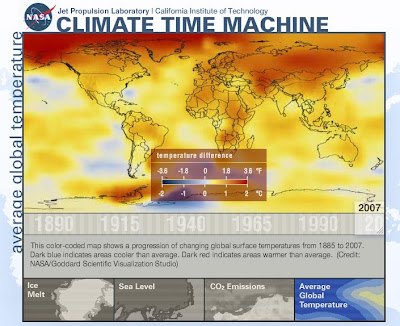 Medio Ambiente 2.0: NASA: Climate Time Machine