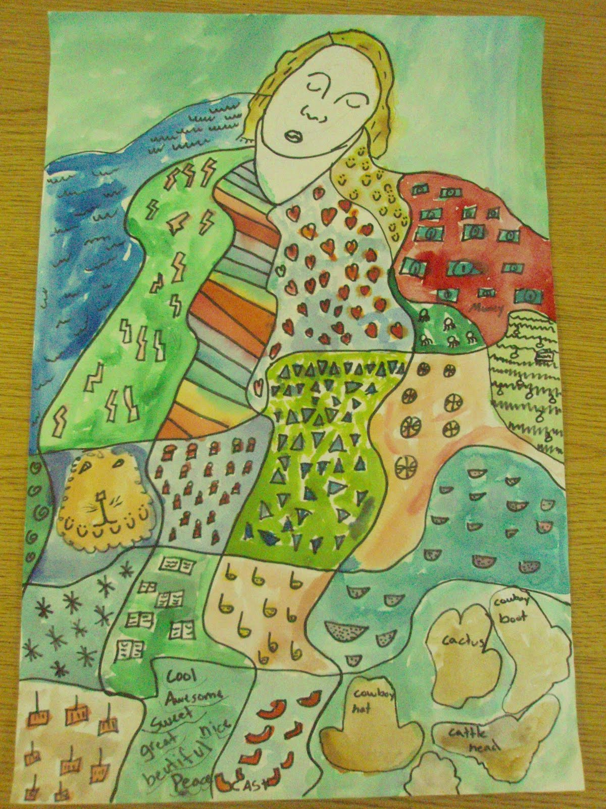 Ms. Matsuoka's Art Room: 4th Grade Gustav Klimt-inspired "Self ...