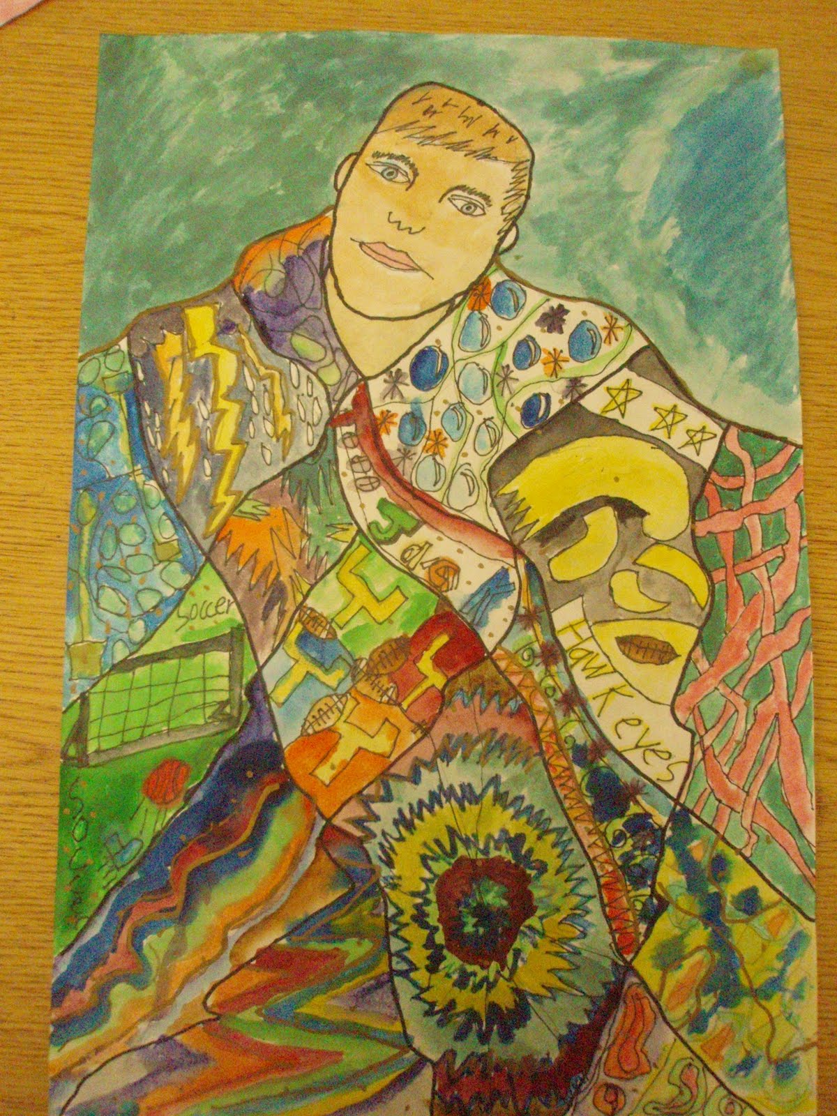 Ms. Matsuoka's Art Room: 4th Grade Gustav Klimt-inspired "Self ...