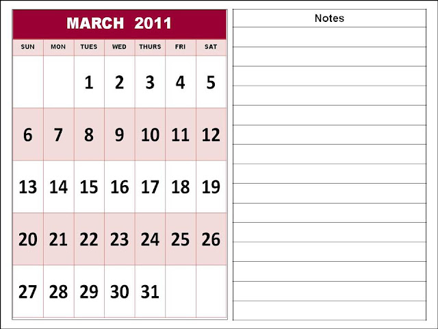 Emo Wb: printable march calendars