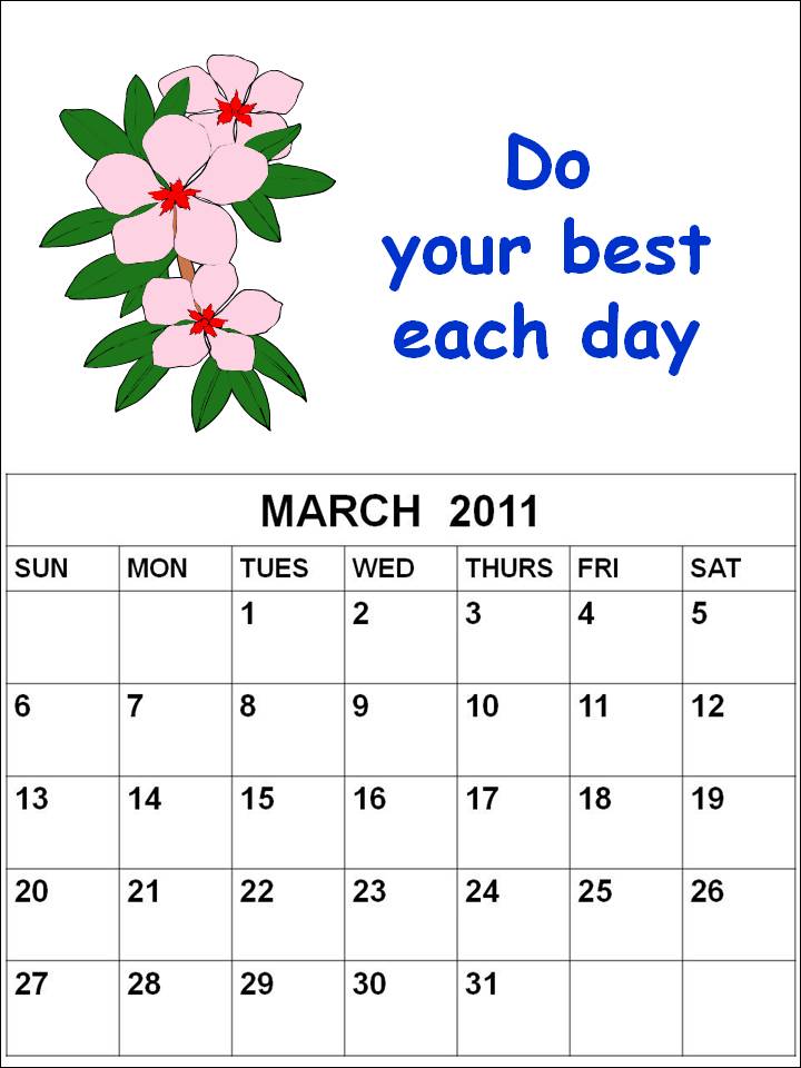 wallalaf: printable calendars for march 2011