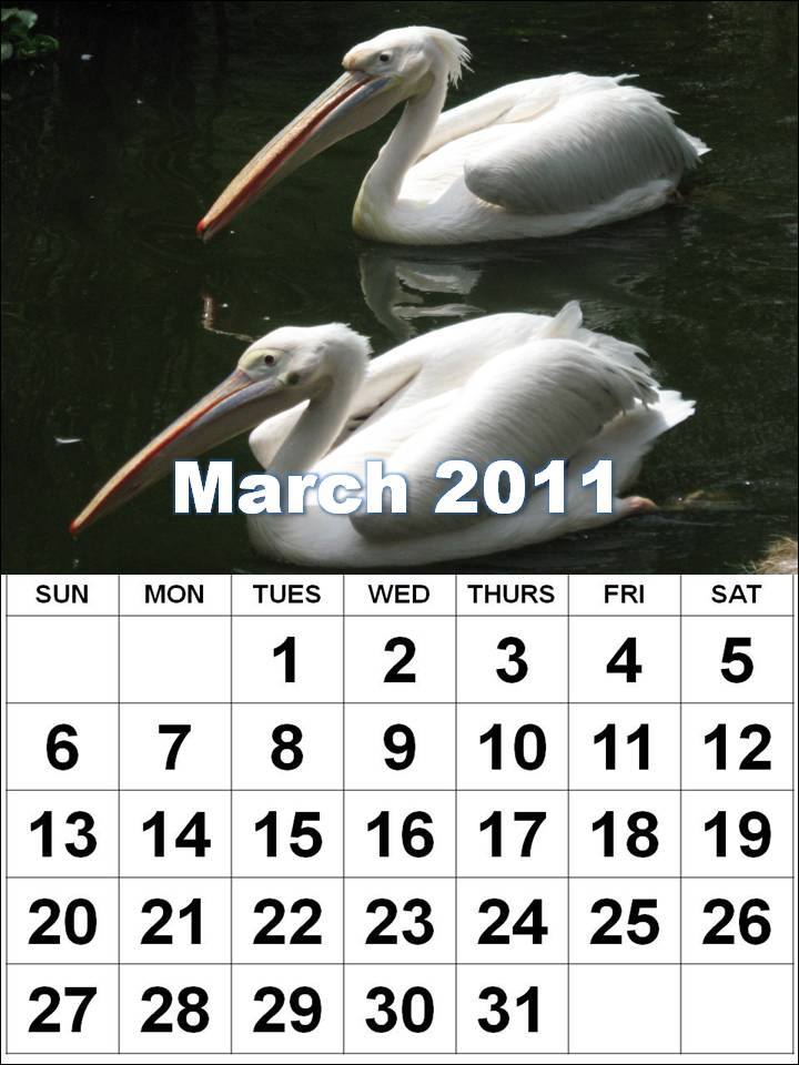 Emo Wb: calendar march 2011 print