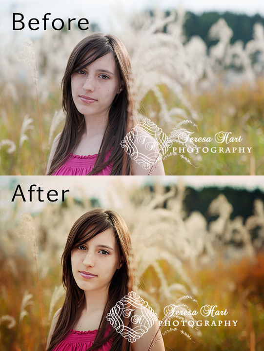 Before and After editing