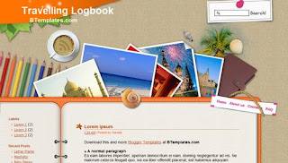 Travelling Logbook Free Blogger Template ~ Better Free Blogger Templates